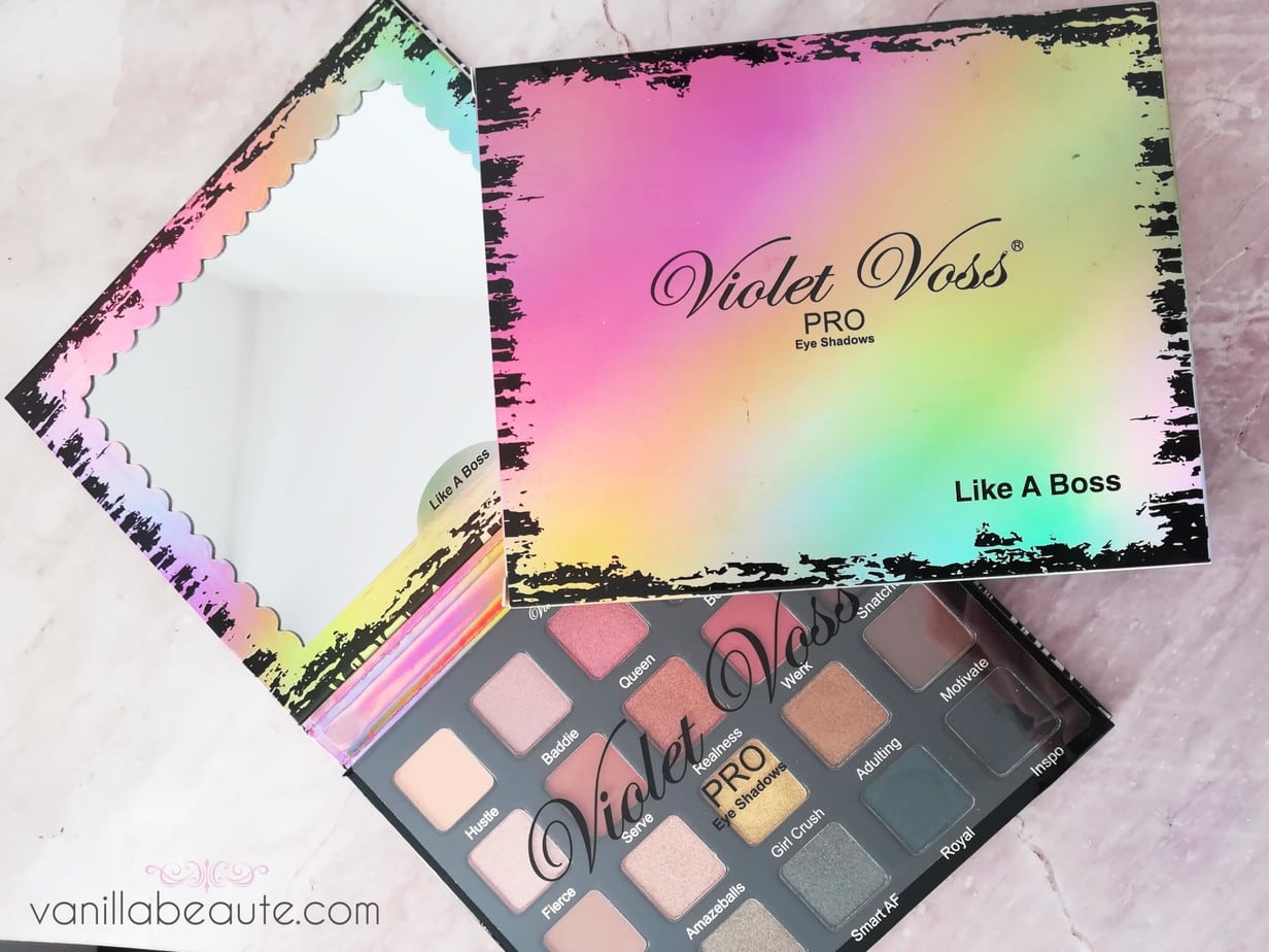 Zoom sur la palette Like a Boss de Violet Voss - Vanilla Beauté
